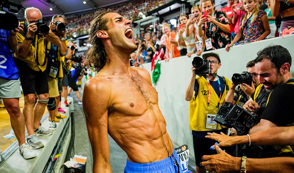 World Athletics Championships: Gianmarco Tamberi wins first outdoor ...